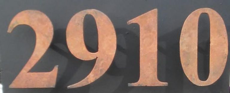 Small Address Sign - Circle City Metalworks