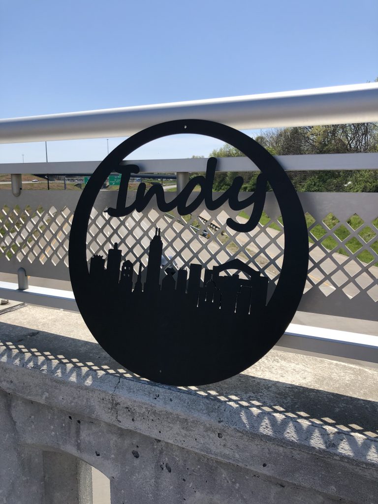 Indy Skyline Circle Sign - Circle City Metalworks