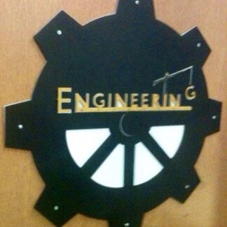 ENGINEERING METAL PLACARD - Circle City Metalworks