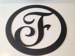 PERSONALIZED 18″ MONOGRAM LETTER OR SINGLE NUMBER (HEAVY GAUGE STEEL ...