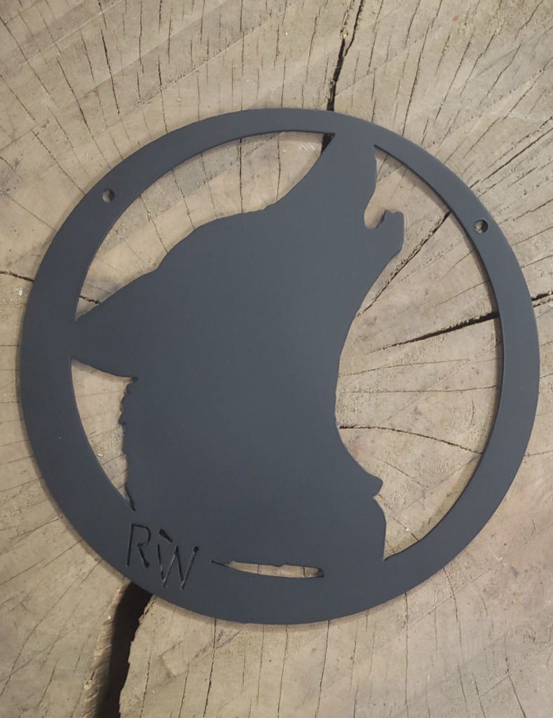 Howling Wolf Sign - Circle City Metalworks