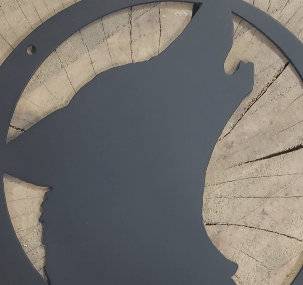 Howling Wolf Sign - Circle City Metalworks