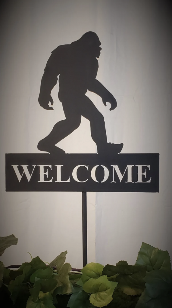 Sasquatch Steve Welcome Sign - Circle City Metalworks