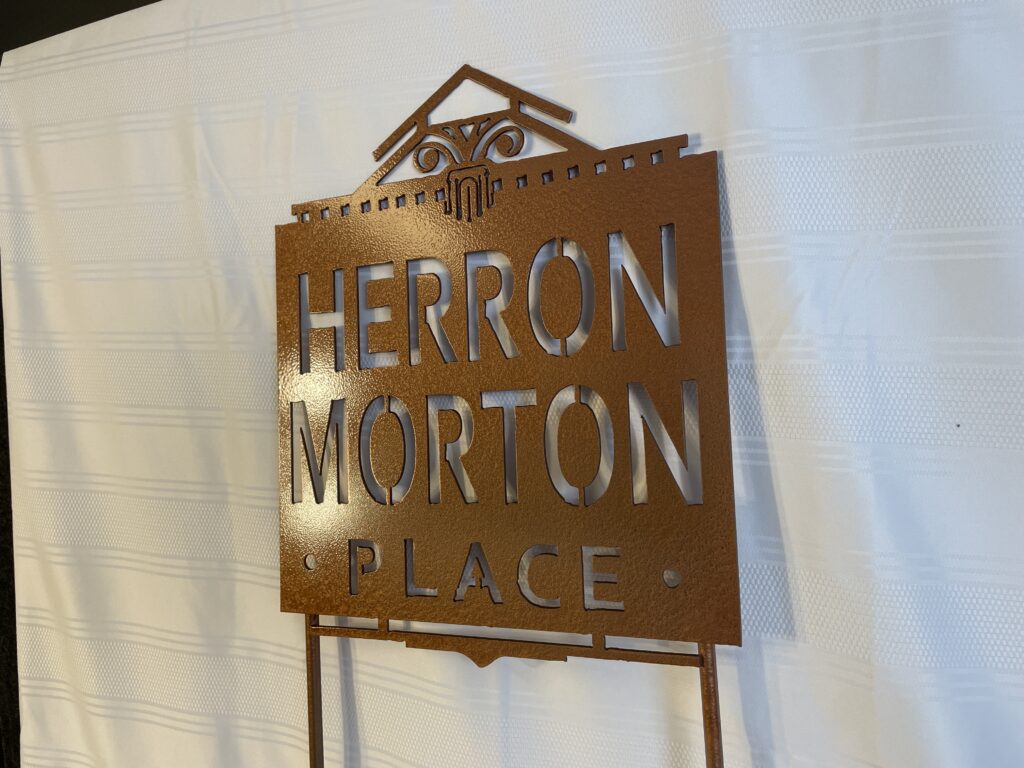 Herron Morton Place – Neighborhood Sign - Circle City Metalworks