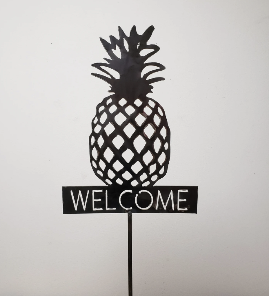 Pineapple – Welcome Sign - Circle City Metalworks