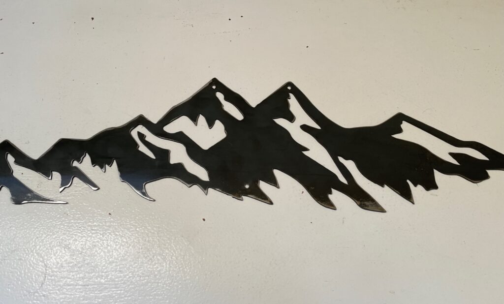 Mountain Scene – Wall Decor - Circle City Metalworks