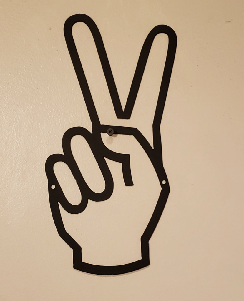 Hand Gesture Peace Sign – Circle City Metalworks