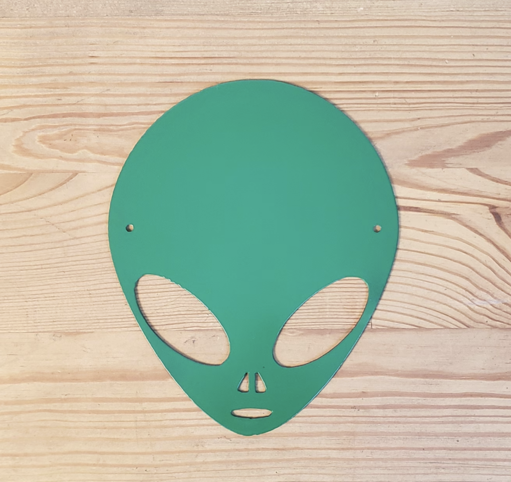 Benny the Alien – Head Shot - Circle City Metalworks