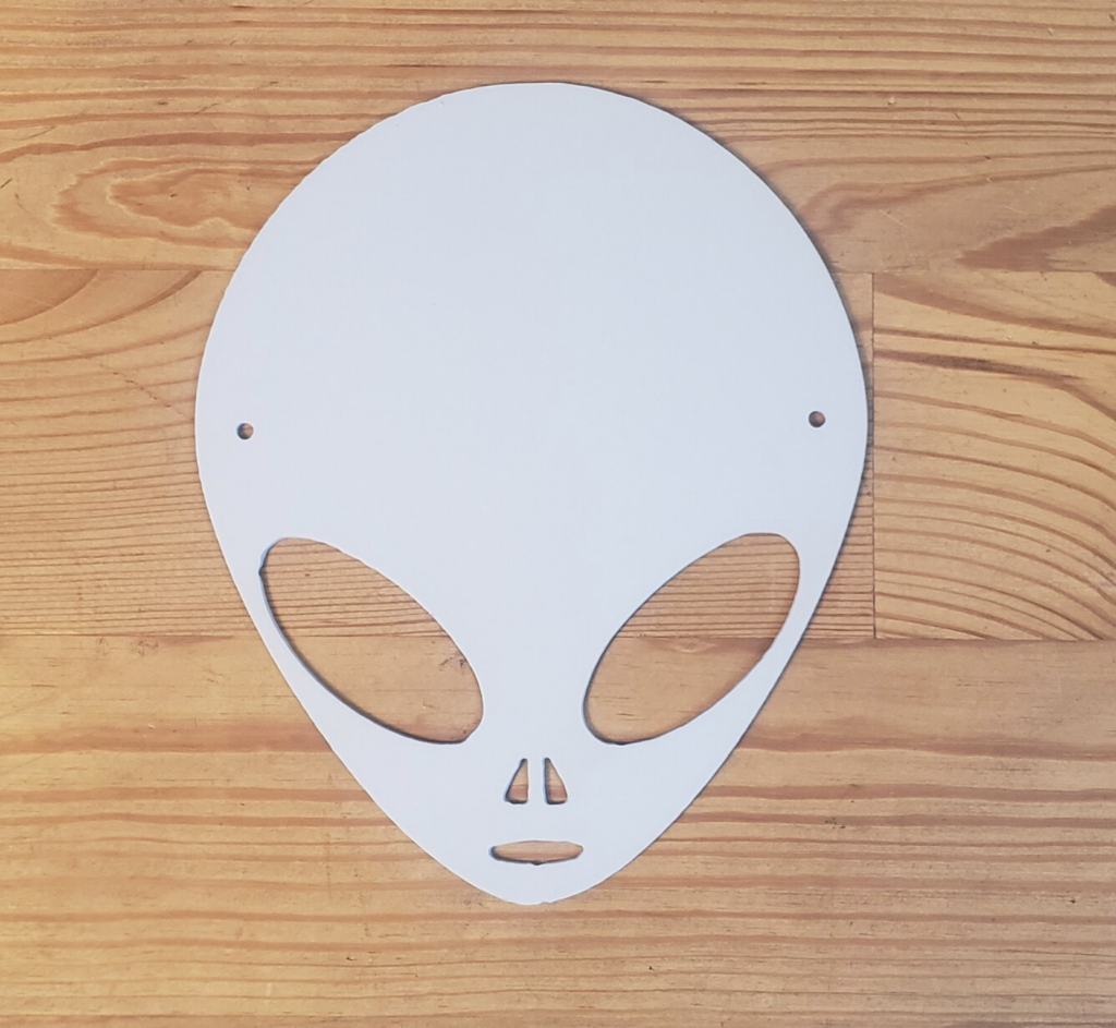 Benny the Alien – Head Shot - Circle City Metalworks
