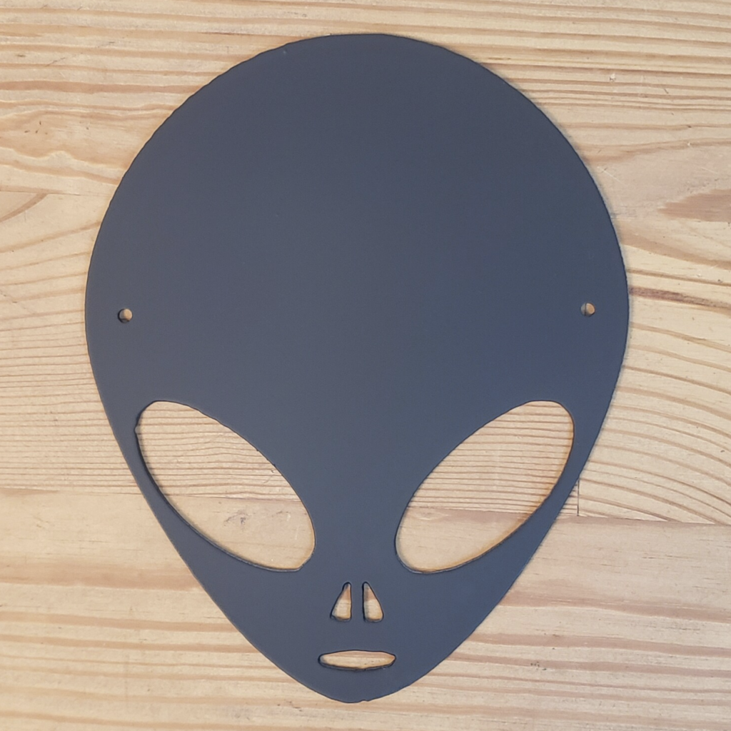 Benny the Alien – Head Shot - Circle City Metalworks