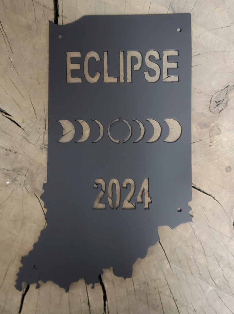 2024 Eclipse – Indiana Moon Phase - Circle City Metalworks